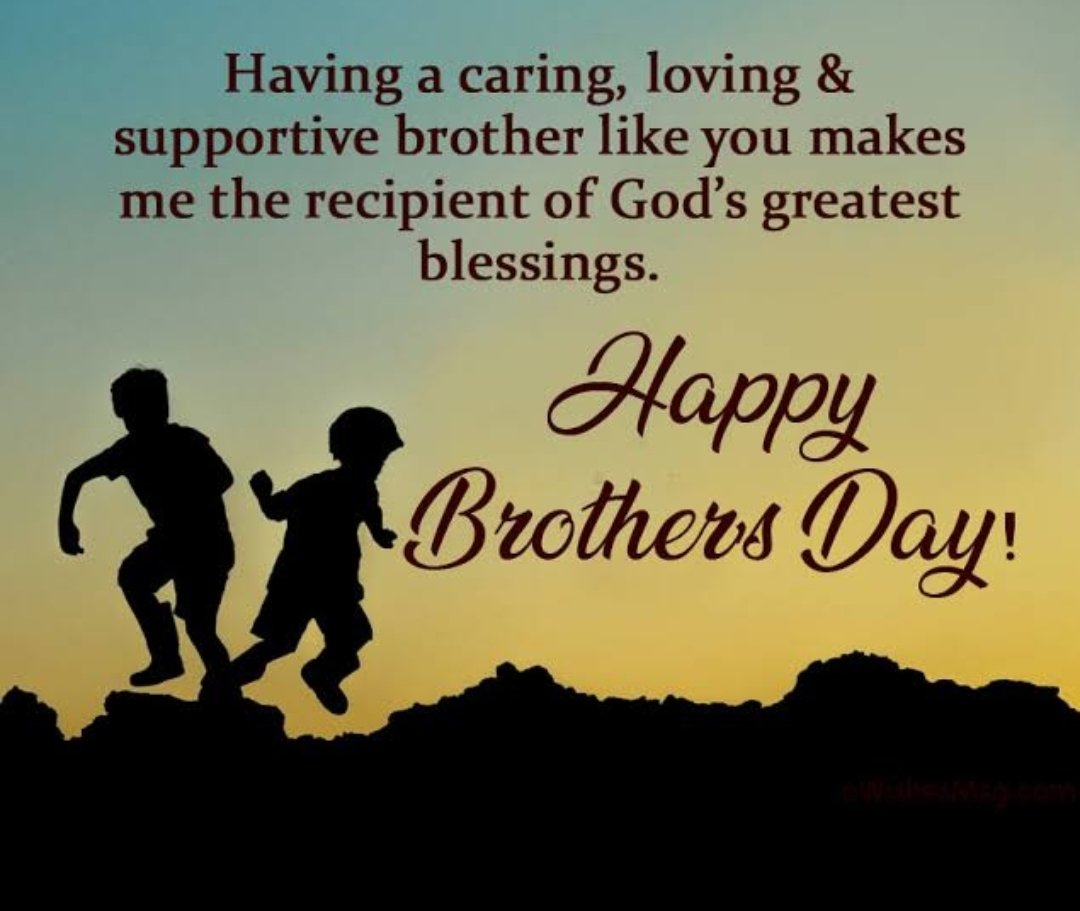 NATIONAL BROTHER’S DAY 🇮🇳 – B +Ve!!